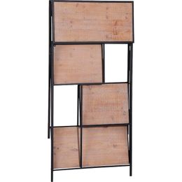 GUTMANN FACTORY Regal &raquo;Alcott, Standregal, Dekoregal&laquo; schwarz B/H/T: 77cm x 114cm x 35cm, offene F&auml;cher