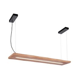Paul Neuhaus Pendelleuchte &raquo;PALMA&laquo; LED-Board 1 Stk. warmwei&szlig; - kaltwei&szlig; CCT - &uuml;ber Fernbedienung, dimmbar &uuml;ber Fernbedienung, Infrarot inkl. braun 1, H: 120cm, 1 