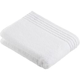 Vossen Saunatuch &raquo;Vienna Style Supersoft&laquo; mit Bord&uuml;re wei&szlig; Walkfrottee, Baumwolle B/L: 100cmx150cm, 1 Stk., 1 Saunatuch (100x150cm), Walkfrottee