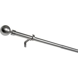 mydeco Gardinenstange &raquo;habito/ball-classic&laquo; &Oslash; 28 mm 1 l&auml;ufig-l&auml;ufig ausziehbar silber L: 190cm - 360cm &Oslash; 28mm, 1 Stk., 1 l&auml;ufig