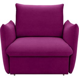 LOOKS by Wolfgang Joop Sessel &raquo;LOOKS XII Schlafsesel, Schlaffunktion&laquo; Boxspring-Polsterung, mit G&auml;stebettfunktion, Kissenoptik pink 92% Polyester, 8% 