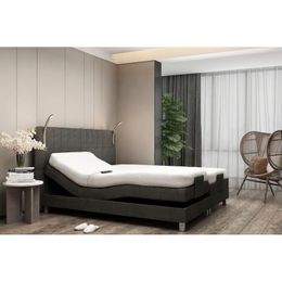Westfalia Schlafkomfort Boxbett mit Motor und LED-Beleuchtung schwarz Bezug Bett: Microvelours (100% Polyester);Kaltschaummatraze: 100% Polyester, abnehmbar und waschbar bis 