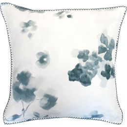 Fleuresse Kissenbezug &raquo;Provence Cassis&laquo; Mako Satin, Baumwolle, 135x200, 155x220, 200x200cm, Rei&szlig;verschluss grau Leinen, Obermaterial: 50% Baumwolle, 