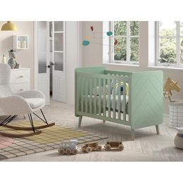 Vipack Kinderbett &raquo;Billy, Babybett 60/120 cm, 3-fach verstellbarer Lattenrost&laquo; B/H/T ca. 123,6x96x68cm, hochwertig verarbeitet, moderne Optik, Ausf. MDF 