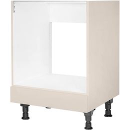 Nobilia Herdumbauschrank &raquo;"Laser", vormontiert, mit h&ouml;henverstellbaren Sockelf&uuml;&szlig;en,&laquo; Breite 60 cm beige B/H/T: 60cm x 87cm x 58,3cm