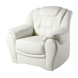 Sit & More sit&more Sessel &raquo;Bellevue&laquo; wei&szlig; Luxus-Microfaser ALTARA NUBUCK (100% Polyester);SOFTLUX-Kunstleder;NaturLEDER (echtes Rindsleder) NaturLEDER , B/H/T: 