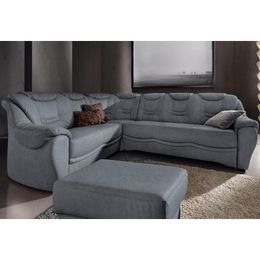 Sit & More sit&more Ecksofa &raquo;Benson L-Form&laquo; wahlweise mit Schlaffunktion grau NaturLeder;Luxus-Microfaser;Luxus-Kunstleder;Primabelle -Microfaser B/H/T: 265cm x 