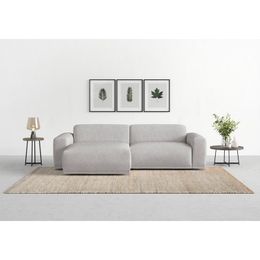 Trendmanufaktur Ecksofa &raquo;Braga, mit hochwertigem Kaltschaum, L-Form, in Cord erh&auml;ltlich&laquo; modernes Sofa, Couch mit hohem Sitzkomfort, 255/72/160 cm (B/