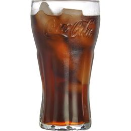 Van Well Longdrinkglas &raquo;Coca-Cola&laquo; sp&uuml;lmaschinengeeignet, 6-teilig transparent Glas 13cm, 200ml, 6 Stk.