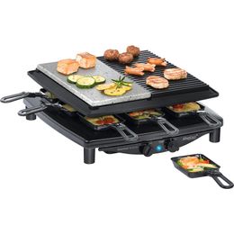 Steba Raclette &raquo;RC 4 Plus&laquo; 8 Stk. Raclettepf&auml;nnchen 1.450 W schwarz Einheitsgr&ouml;&szlig;e