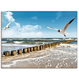 Artland Wandbild &raquo;Ostsee&laquo; Gew&auml;sser 1 Stk. tlg. als Leinwandbild, Poster in verschied. Gr&ouml;&szlig;en blau Leinwand B/H/T: 40cm x 30cm, Leinwandbild Gew&auml;sser 