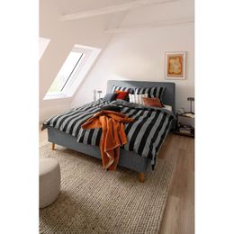 Sch&ouml;ner Wohnen Kollektion SCH&Ouml;NER WOHNEN-Kollektion Wendebettw&auml;sche &raquo;Panel&laquo; 3 Stk. aus reiner Baumwolle und kleinem Stehsaum grau Renforc&eacute;, 100% Baumwolle B/L: 200cm x 200cm, 1