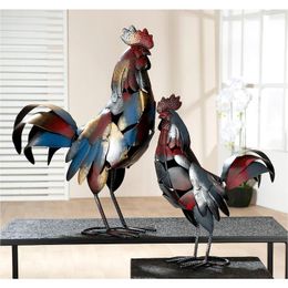 Gilde Tierfigur &raquo;Figur Hahn "Otto"&laquo; bunt Metall B/H/T: 38,5cm x 50cm x 15cm