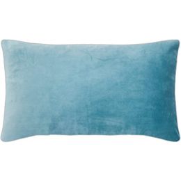 Pad Dekokissen &raquo;Elegance&laquo; Design als Basic, aus Samt, elegante Optik blau Polyester B/L: 35cm x 60cm, 1 Stk.