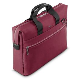 Hama Notebookrucksack &raquo;Laptoptasche (40 &ndash; 41 cm (15,6 &ndash; 16,2&ldquo;), wasserabweisend, gepolstert)&laquo; extralanger Rei&szlig;verschluss rot Polyester Businesstasche mit 