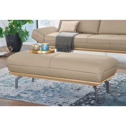 Creation BY ROLF BENZ Polsterhocker &raquo;CR.420, Designhocker, Sitzhocker&laquo; in 2 Bezugsqualit&auml;ten, Holzrahmen in Eiche Natur oder Nussbaum beige NaturLEDER