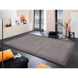 OCI DIE TEPPICHMARKE Wollteppich &raquo;Vinciano Tami&laquo; rechteckig 8 mm H&ouml;he reine Wolle, handgekn&uuml;pft, echter Nepal, Wohnzimmer grau Wolle B : 250cm 1 Stk.,
