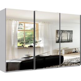 wimex Schwebet&uuml;renschrank &raquo;England&laquo; 3-t&uuml;rig, mit vollverspiegelter Schrankfront, in diversen Breiten wei&szlig; Holzwerkstoff Wei&szlig;, B/H/T: 313cm x 236cm x 65cm, 