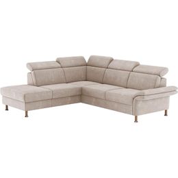 OTTO home Ecksofa &raquo;Calypso L-Form&laquo; mit Relaxfunktion motorisch im Sofa 2,5- Sitzer beige 100% Polyester B/H/T: 259cm x 85cm x 227cm, Flachgewebe, 