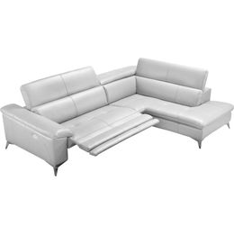 Egoitaliano Ecksofa &raquo;Martine, Multifunktionssofa mit Komfortfunktionen, edel und bequem&laquo; mit Ottomane, elektrischer Relaxfunktion und Kopfteilverstellung beige 