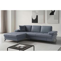 Sit & More sit&more Ecksofa &raquo;Morris Jubi, Recamiere, Breite 247 cm&laquo; mit Armteilfunktion,, wahlweise mit Schlaffunktion B/H/T: 247cm x 83cm x 171cm, NaturLEDER 