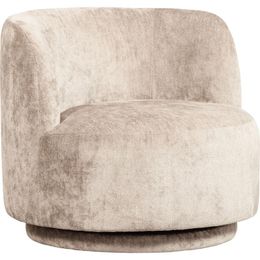 Woood Drehsessel &raquo;Popular Chenille-Bezug mit Drehmechanismus H 72 x B 81 x T 80 cm&laquo; Tragkraft 100 kg, Maximale Verschlei&szlig;festigkeit, Kiefernholz-