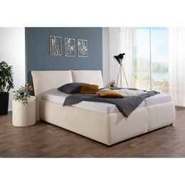 Maintal Polsterbett &raquo;Wiesenbach, mit Cord-Bezug&laquo; wahlweise in H&auml;rtegrad H2, H3 oder H4 beige Liegefl&auml;che L&auml;nge B: 200cm x 180cm, Cord, H&ouml;he Bett: 104cm H&ouml;he 