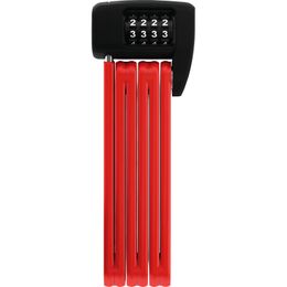 Abus Faltschloss &raquo;Bordo Lite 6055C&laquo; Set, mit Halterung, 2 Stk. tlg. rot 2 Stk. Faltschloss