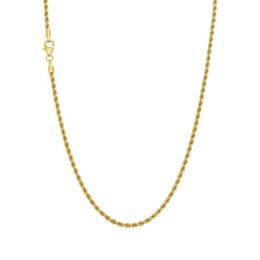 Amor Herren Collierkettchen &raquo;Kordelkettengliederung&laquo; Made in Germany gelb Gelbgold 375, L: 50