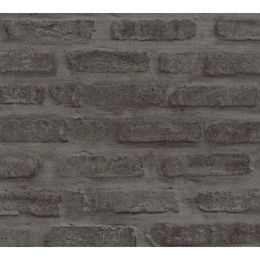 Livingwalls living walls Vliestapete &raquo;New Walls Loft Living in Vintage Backstein Optik&laquo; Motiv abstrakt gemustert leicht strukturiert Tapete Stein Tapeten 