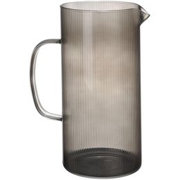 Sch&ouml;ner Wohnen Kollektion SCH&Ouml;NER WOHNEN-Kollektion Karaffe &raquo;KARINA&laquo; Glaskaraffe, 1,7l mit geriffelter Oberfl&auml;che grau Glas 1.700ml