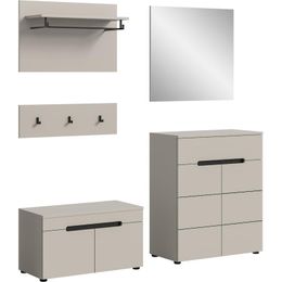 Home Affaire Garderoben-Set &raquo;REHAT, TOPSELLER!, 5-teilig, Breite 175cm, individuell stellbar&laquo; Set, bestehend aus: Sitzbank, Paneel, Hakenleiste, 