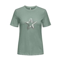 Only Damen Only T-Shirt &raquo;ONLMARCY S/S BOX TOP CC JRS&laquo; gr&uuml;n S