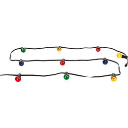 Globo LIGHTING Lichterkette &raquo;NIRVANA&laquo; Kette/bunt/IP44/Garten/Terrasse/blau-gelb-rot-gr&uuml;n bunt Gesamtl&auml;nge 6,2m