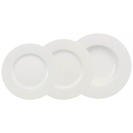 Villeroy & Boch Tafelservice &raquo;Wonderful World White&laquo; Teller Set, Made in Germany, Fine China Porzellan wei&szlig; Fine China-Porzellan 12 Stk.