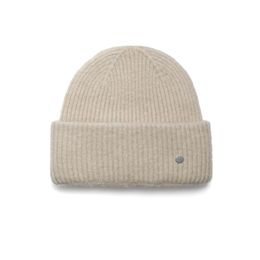 Pearlwood Damen Pearlwood Strickm&uuml;tze &raquo;ZOE&laquo; Feinripp, w&auml;rmend, breiter Umschlag beige Einheitsgr&ouml;&szlig;e