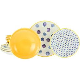 Creatable Teller-Set &raquo;Maisie Bunt, Teller Set 12-tlg&laquo; Dots, Polka Dots, Konfetti, Punkte bunt Steinzeug 12 Stk.