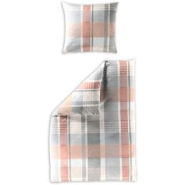 Bierbaum Bettw&auml;sche &raquo;Bettw&auml;sche 4096&laquo; 2 Mako-Satin, 100 % Baumwolle, pflegeleicht, seidig gl&auml;nzend Mako-Satin, Obermaterial: 100% Baumwolle B/L: 155cm