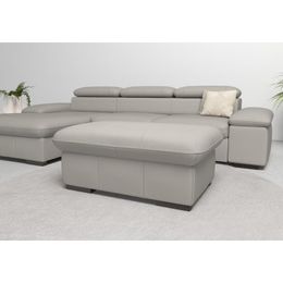 OTTO home Stauraumhocker &raquo;Alberto&laquo; gross, mit Stauraum grau Luxus-Microfaser in Lederoptik (100% Polyester);Microfaser in Antiklederoptik (100% 