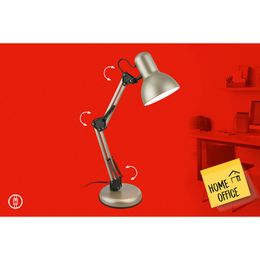 Briloner Leuchten LED Tischleuchte &raquo;PIXA&laquo; E14 1 Stk. 22,4x54,6 cm, B&uuml;ro, Kinderzimmer 1, &Oslash; 48cm H: 7cm, 1 Stk.