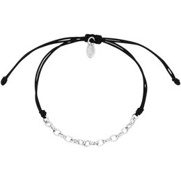 Amor Damen Charm-Armband &raquo;2038576&laquo; silber 23cm, Nylon Silber 925 (Sterlingsilber)