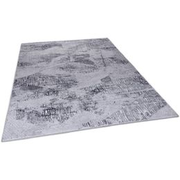 Gino Falcone Teppich &raquo;Rachele GF-087&laquo; rechteckig 6 mm H&ouml;he Kurzflor, modernes Design, ideal im Wohnzimmer & Schlafzimmer grau Polyester B : 90cm 1 Stk., 6mm, L: 