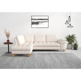 Sit & More sit&more Ecksofa &raquo;Westham L-Form&laquo; mit Ottomane, mit oder ohne Schlaffunktion, Bettkasten, Verstellung beige 100% Polyester B/H/T: 261cm x 88cm x 179cm