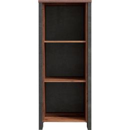 FORTE Aktenregal &raquo;Clif&laquo; B&uuml;cherregal im Industriestil, H&ouml;he 115 cm grau B/H/T: 46cm x 115cm x 41,6cm, 3 Stk. offene F&auml;cher