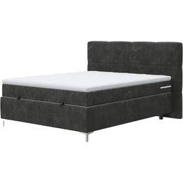 COTTA Boxbett &raquo;Kimy inkl. Bettkasten&laquo; erh&auml;ltlich in den Breiten 160x200cm & 180x200cm grau 92% POLYESTER (PES);8% POLYAMID (PA) Struktur weich, 
