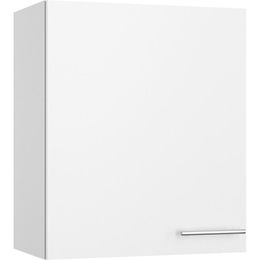 Optifit H&auml;ngeschrank &raquo;Lilly&laquo; Breite 60 cm, 1 T&uuml;r, 2 Einlegeb&ouml;den wei&szlig; Holzwerkstoff B/H/T: 60cm x 70,4cm x 34,6cm, T&uuml;ren: 1 Stk.