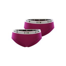 DIM Slip Damen Gr&ouml;&szlig;e S pink / schwarz / wei&szlig;
