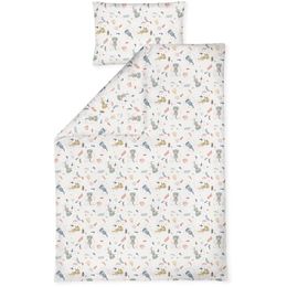 Julius Z&ouml;llner Kinderbettw&auml;sche &raquo;Little Otti&laquo; 2 Stk. bunt Jersey, Obermaterial: 100% Baumwolle B/L: 100cm x 135cm, 1 Stk., 1 Stk., Jersey, B/L: 40cm x 60cm, 2 Stk.