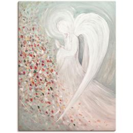 Artland Wandbild &raquo;Engelbild I&laquo; Religion 1 Stk. tlg. als Leinwandbild, Poster in verschied. Gr&ouml;&szlig;en wei&szlig; Leinwand B/H/T: 30cm x 40cm, Leinwandbild Religion, 1 