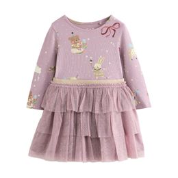 next Kleid 'Tutu' M&auml;dchen Gr&ouml;&szlig;e 116 creme / karamell / apfel / lavendel